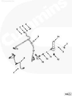 Шайба болта-штуцера топл. сист. на двигатель Cummins ISF3.8 ISLe ...