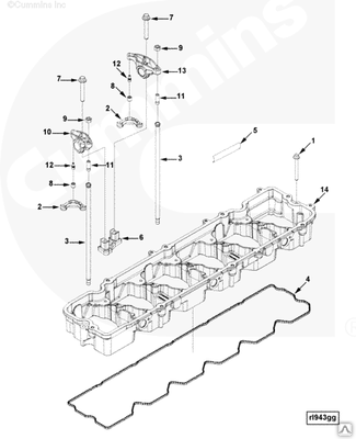 Штанга-толкатель клапана на двигатель Cummins L серии 3964715, цена в ...